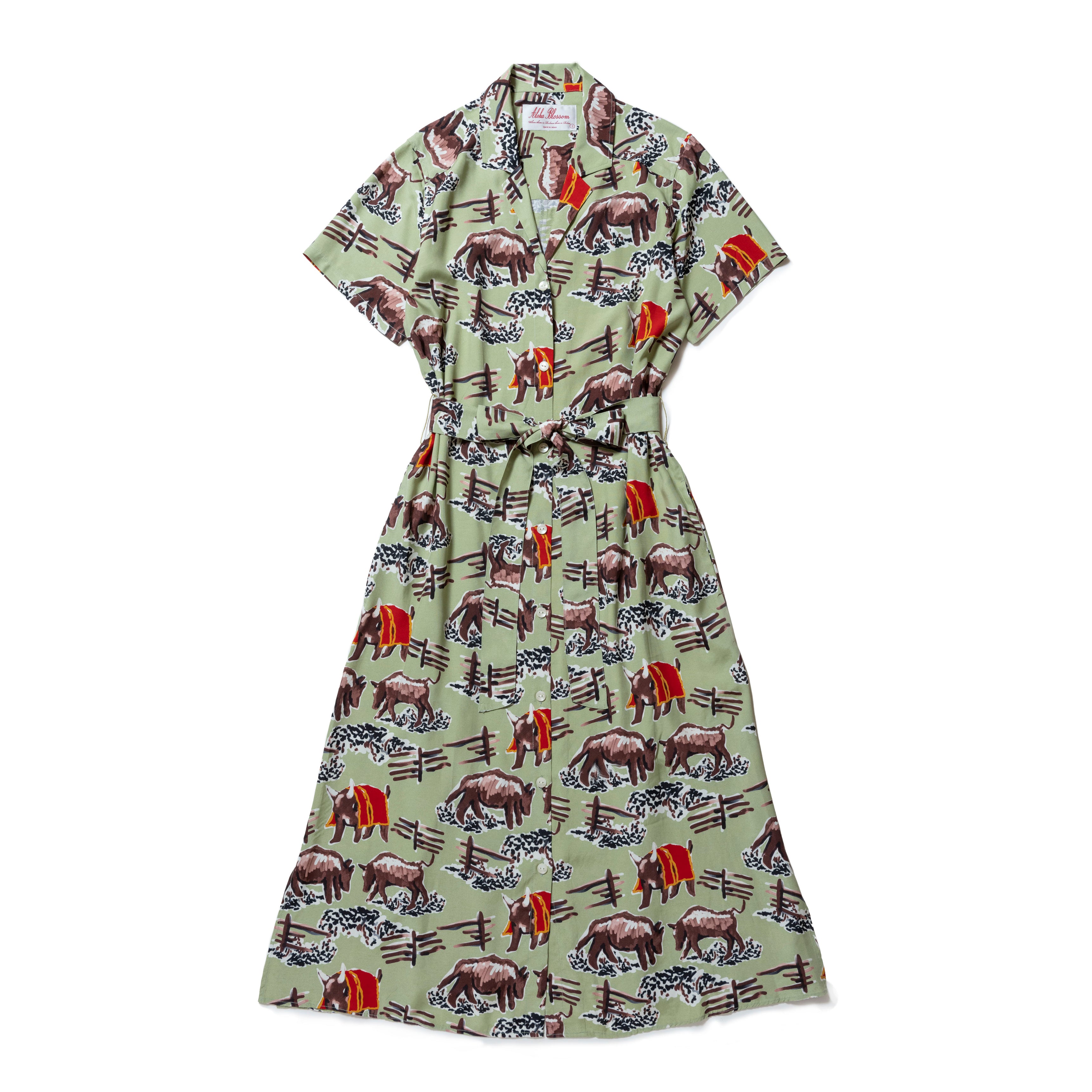 BULL FIGHT DRESS KHAKI – Alohablossom